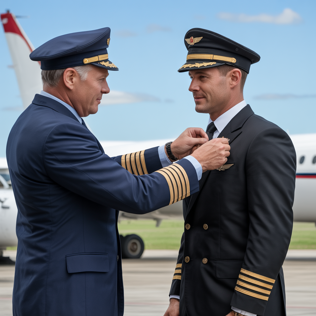 What Company Makes an Award for a New Captain in the Airlines?