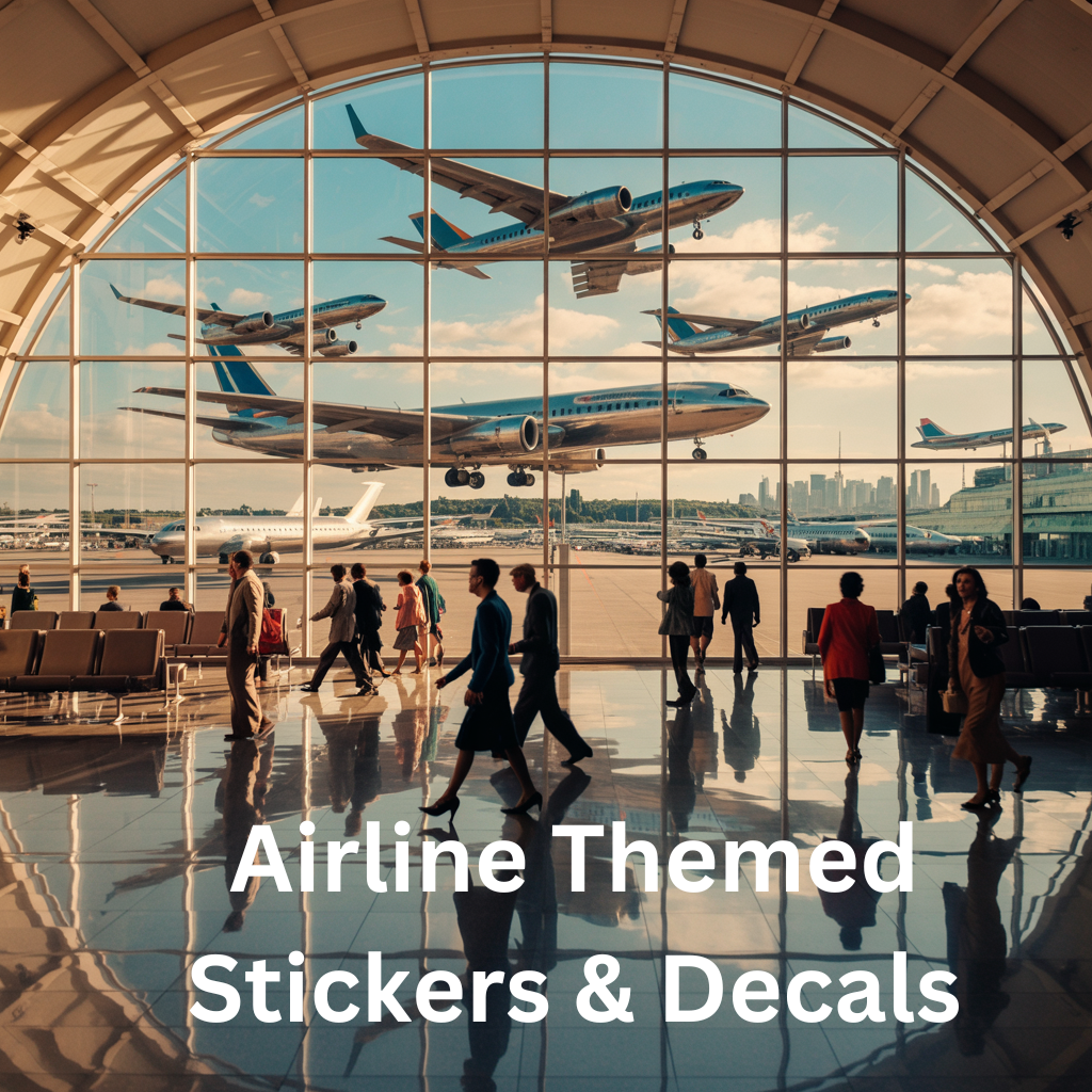 Who Has the Best Selection of Airline Themed Stickers and Decals?