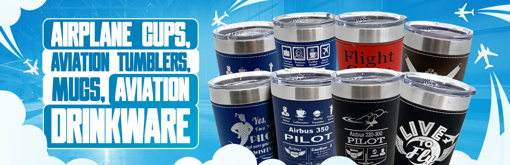 Airplane Cups, Aviation Tumblers, Mugs, Aviation Drinkware | Air Speed ...