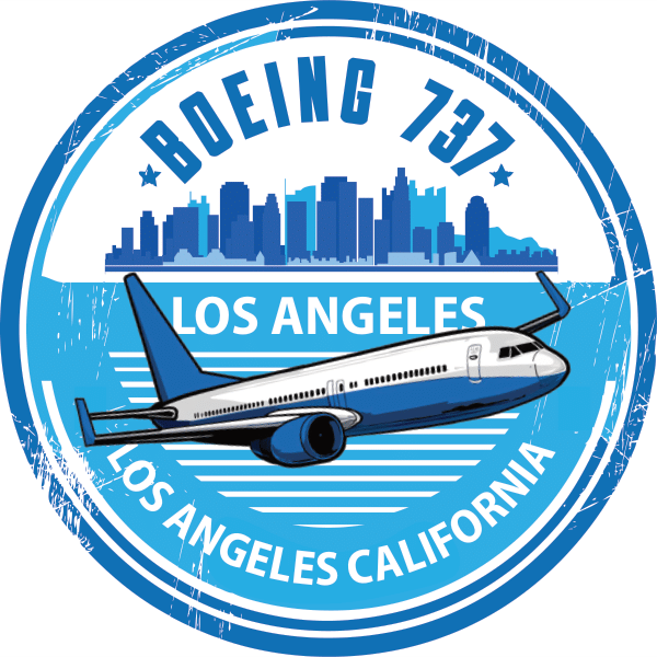 Boeing 737 Sticker LAX Base, B737 | Air Speed Junkie