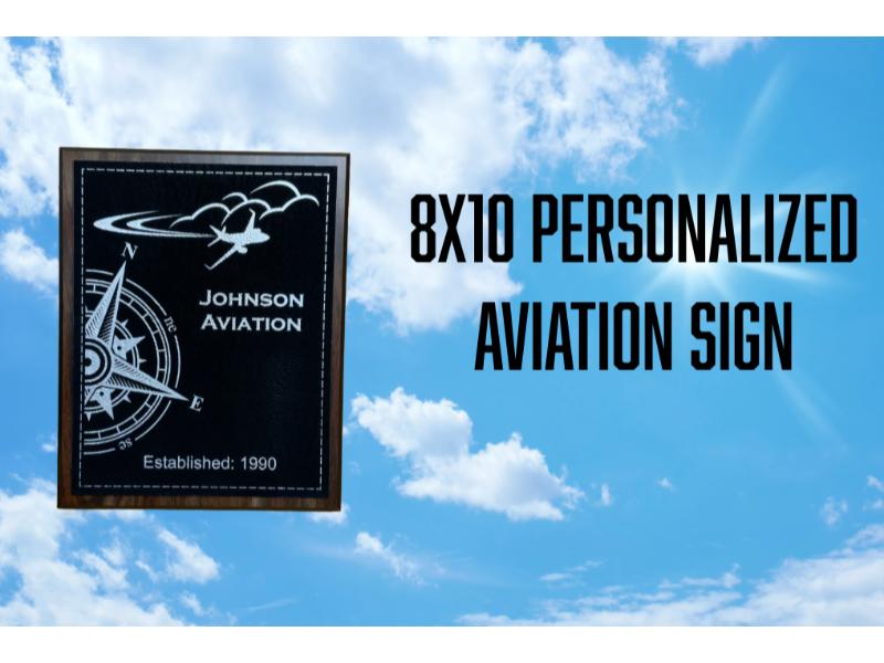 Personalized Aviation Sign, Customized, 8x10" | Air Speed Junkie