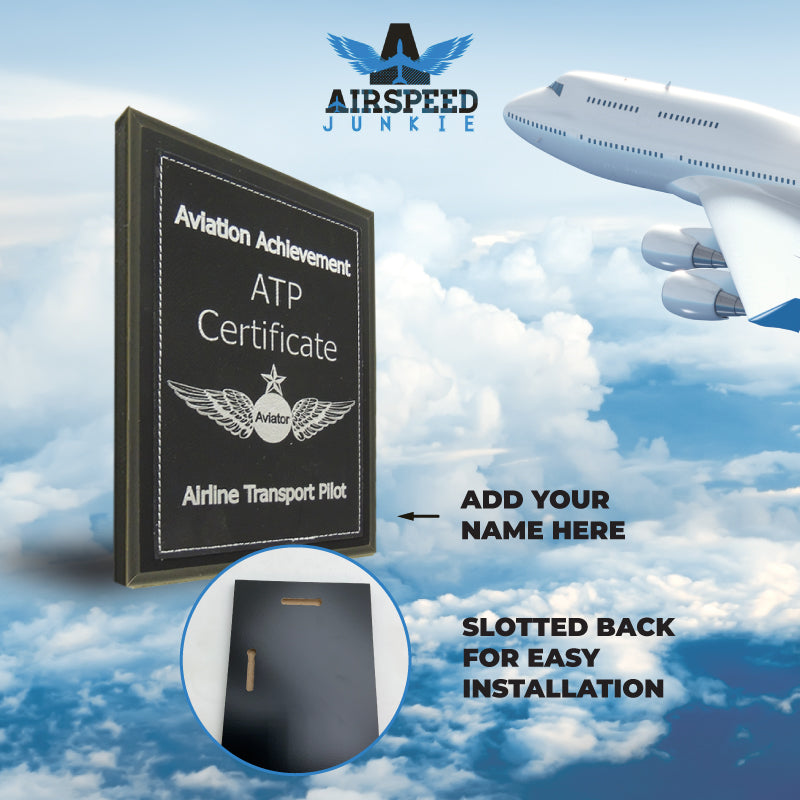 Airline Transport Rating (ATP) Plaque | Air Speed Junkie