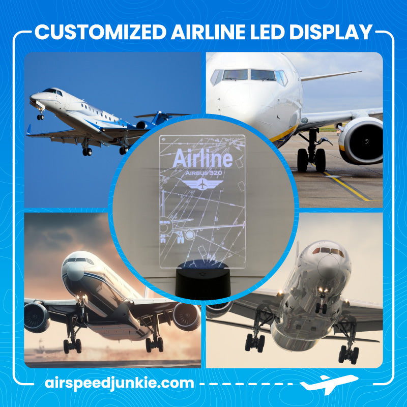Customized Airline Acrylic LED Display | Air Speed Junkie