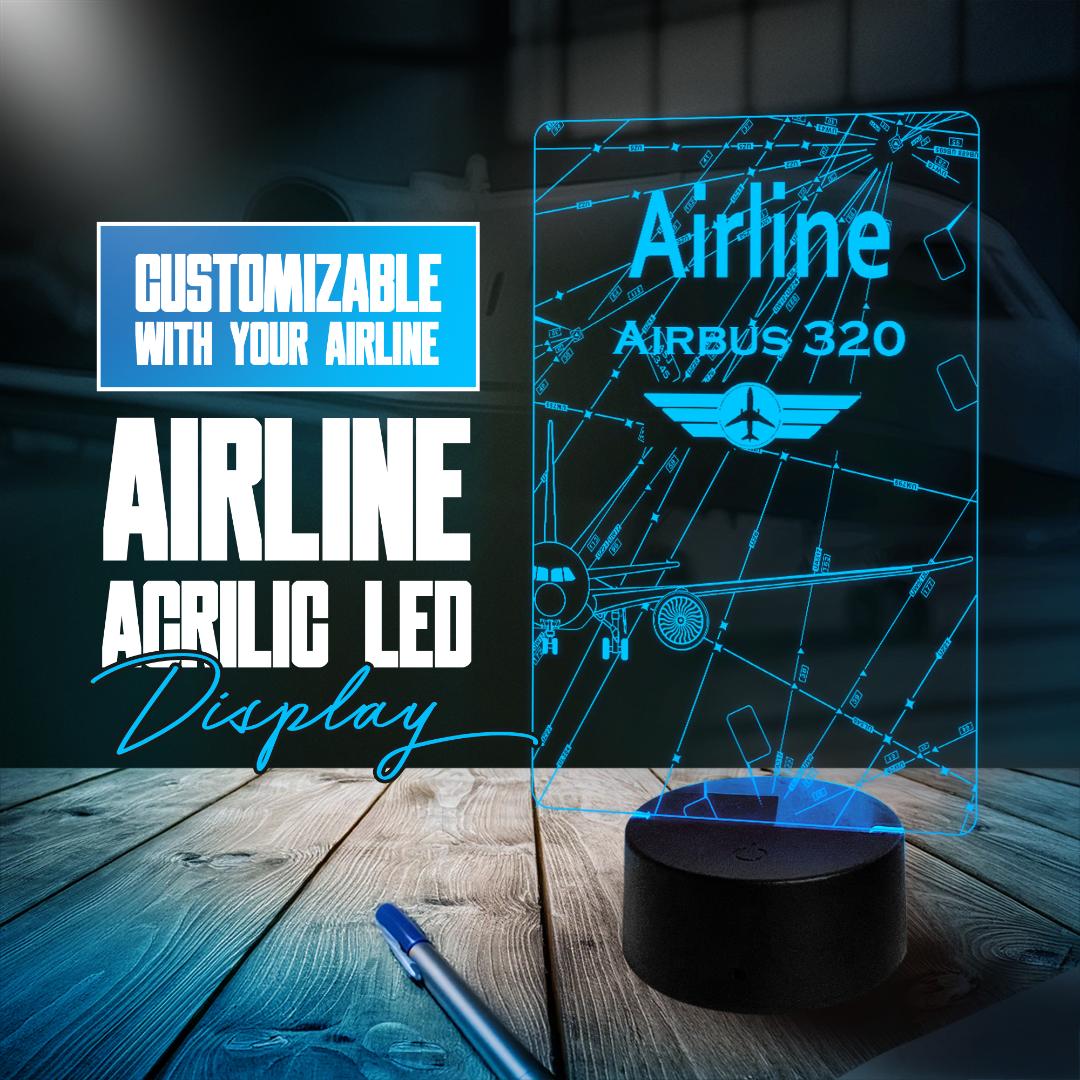Customized Airline Acrylic LED Display | Air Speed Junkie