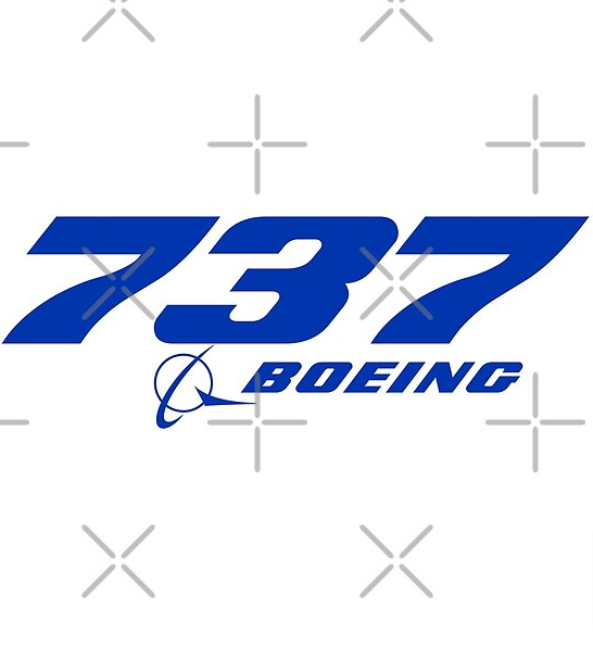 B-737 Horizontal Sticker - Boeing 737 Aviation Decal | Air Speed Junkie