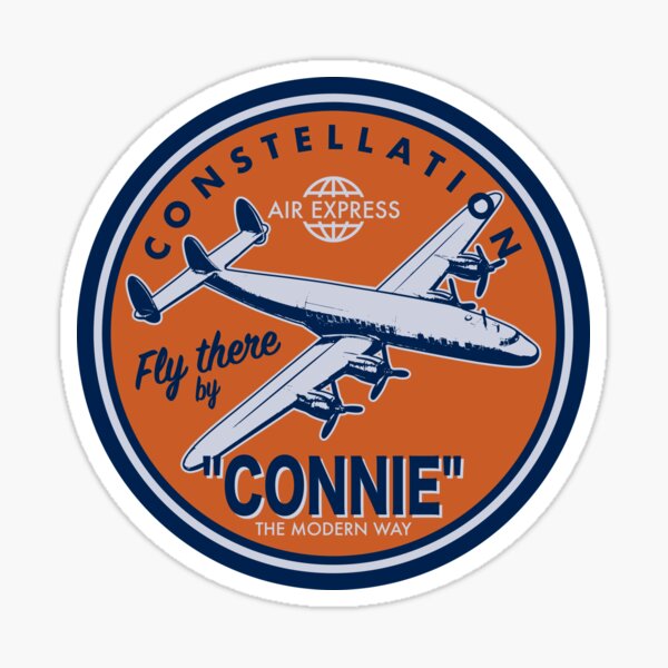 Constellation Sticker, Connie Airliner Decal | Air Speed Junkie