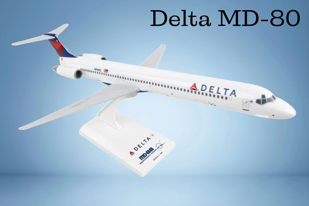 Delta MD-80/88 Diecast Airplane Model , 1/150 Scale Airplane Model by ...