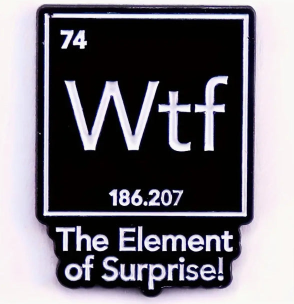The Element of Surprise Enamel Pin | Air Speed Junkie