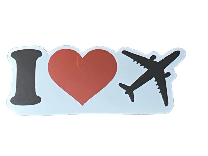 I Love Flying Sticker | Air Speed Junkie
