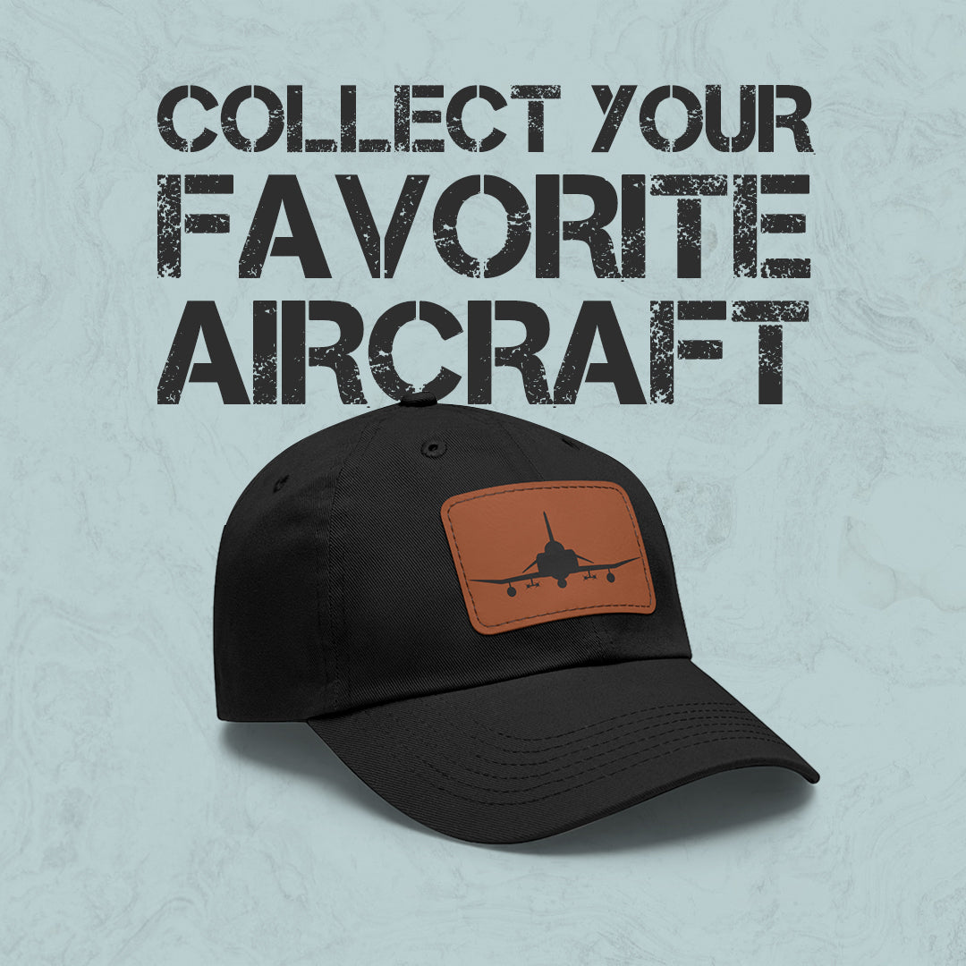 F-4 Phantom Leather Patch Hat, Military Aviation Lovers Cap | Air Speed ...