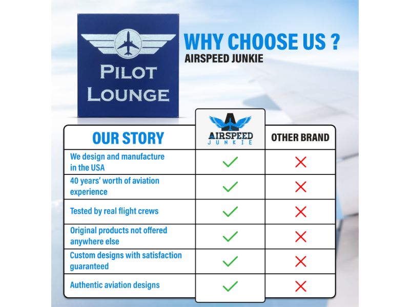 Pilots Lounge Sign | Gifts For Pilots | Air Speed Junkie