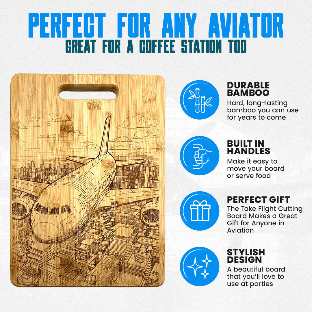 Take Flight Aviation Cutting Board | Air Speed Junkie