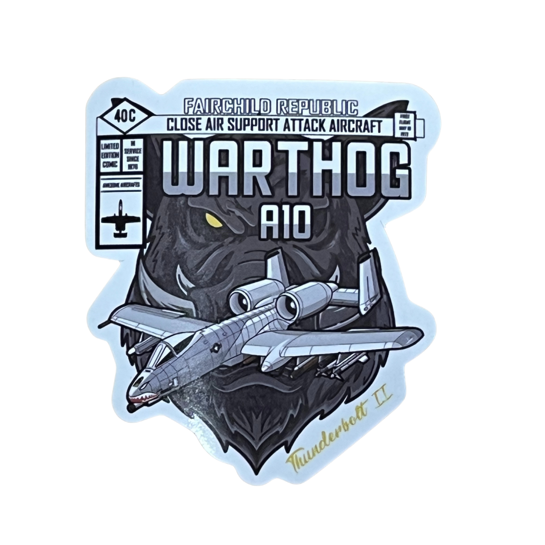 A-10 Warthog Sticker, Decal | Air Speed Junkie