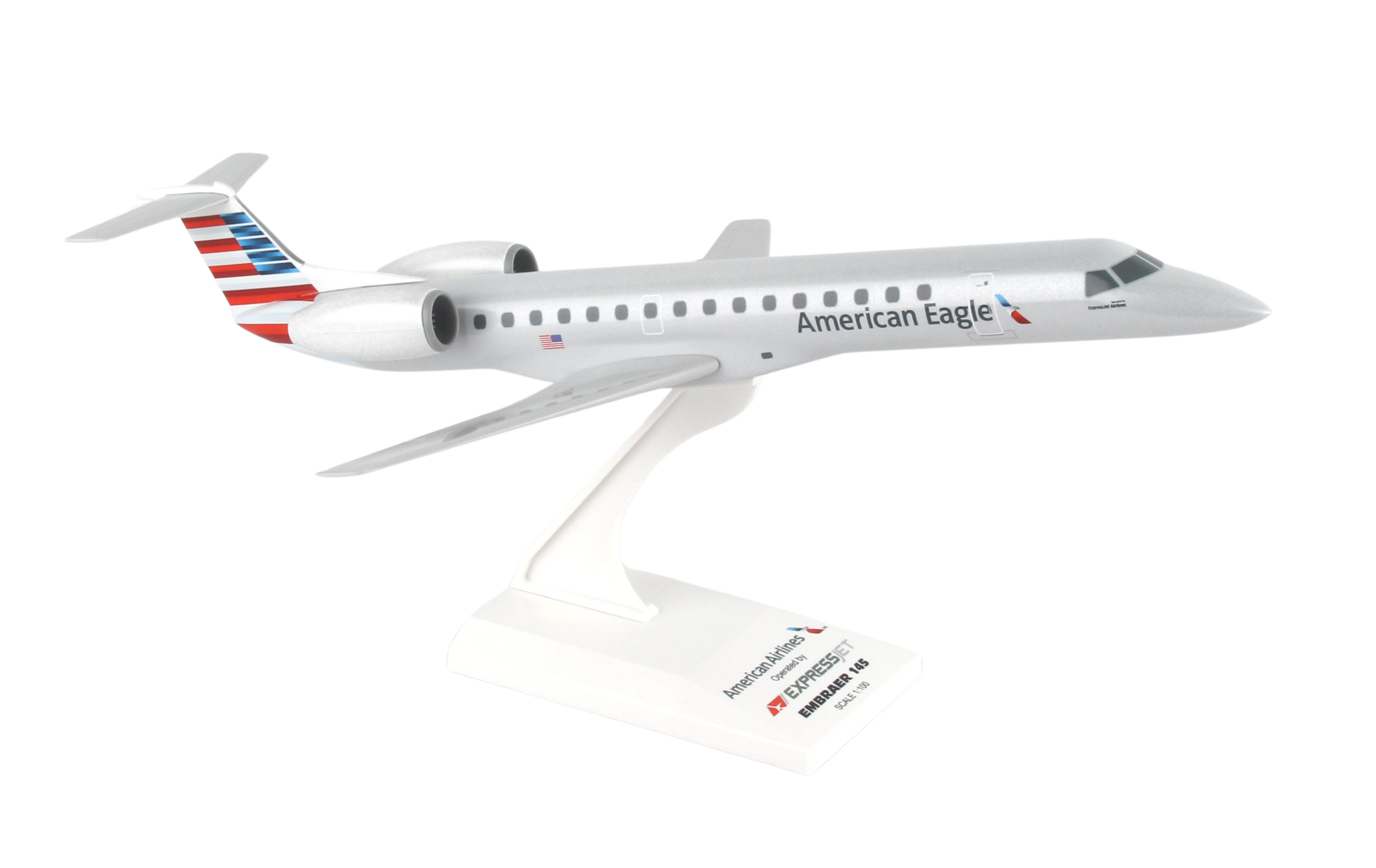 SKYMARKS AMERICAN EAGLE ERJ145 Airplane Model1/100 EXPRESSJET | Air ...