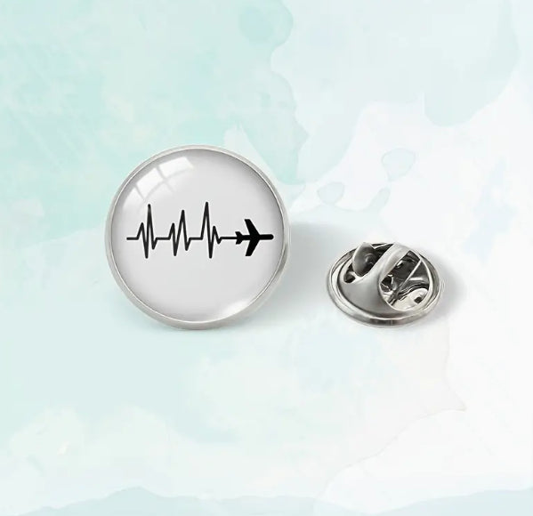 Heart Beat Lapel Pin | Air Speed Junkie