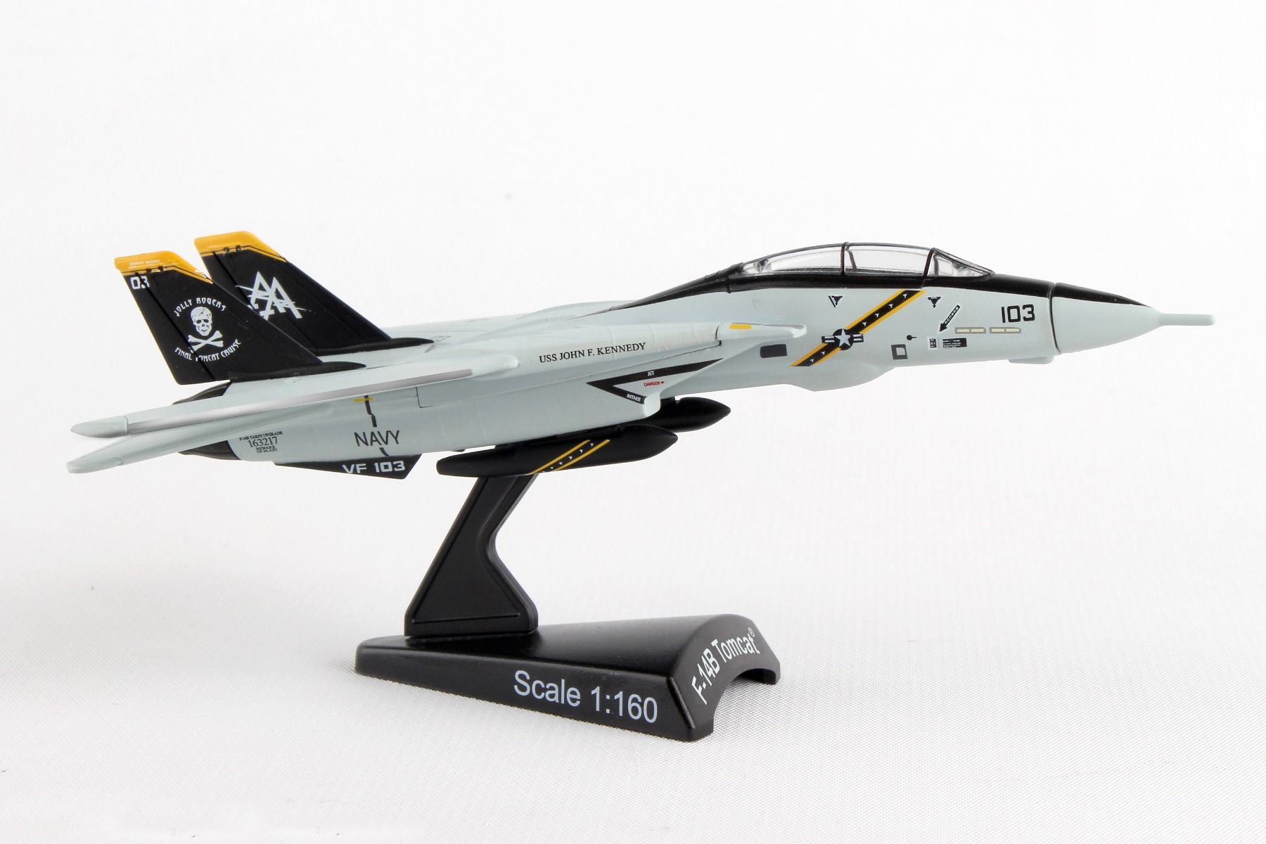 F-14 Tomcat Diecast Model – 1:160 Airplane Model Jolly Rogers VF-103 ...