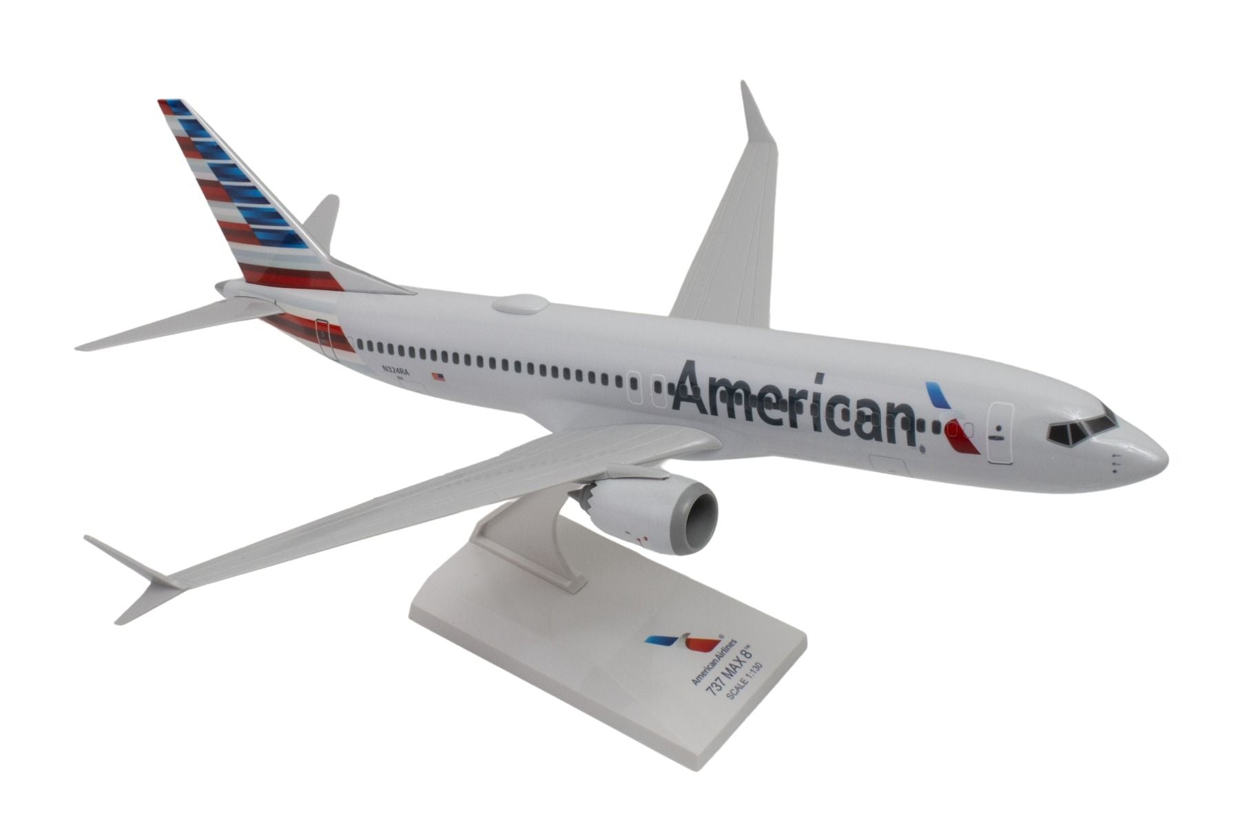 SKYMARKS AMERICAN 737MAX8 Airplane Model 1/130 W/WIFI DOME | Air Speed ...