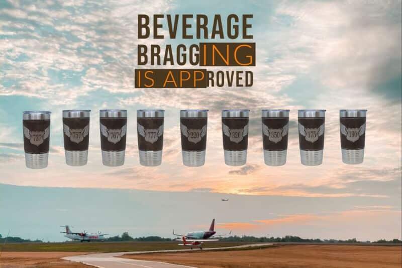 Airplane Cups, Aircraft Tumblers, Boeing, Airbus, Airplane Travel Mug ...