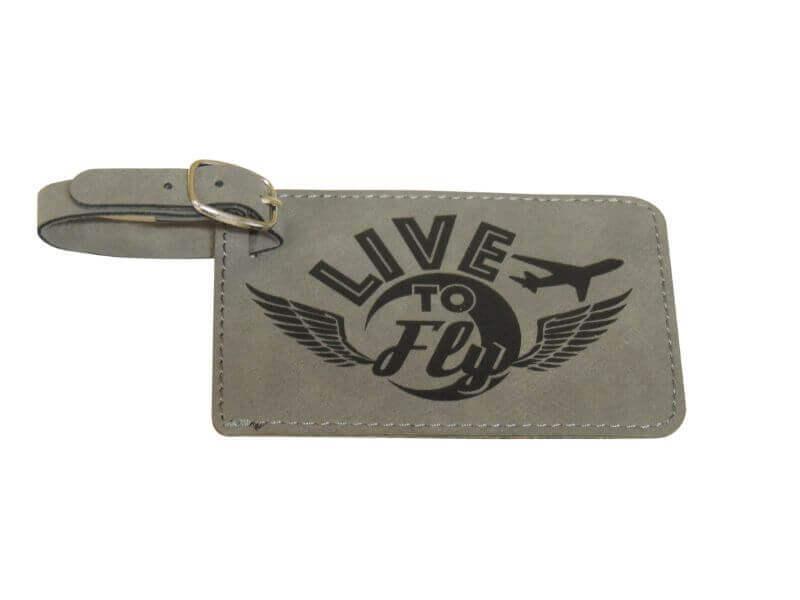 Aviation Luggage Tag, Live To Fly, Set of Two | Air Speed Junkie