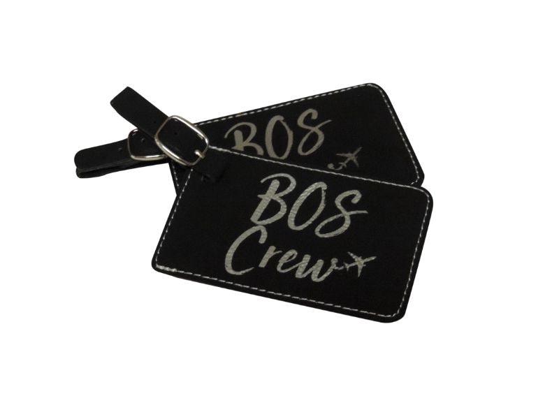 Boston Crew Base, Luggage Tag, BOS Crews, Bag Tag, Set of Two | Air ...