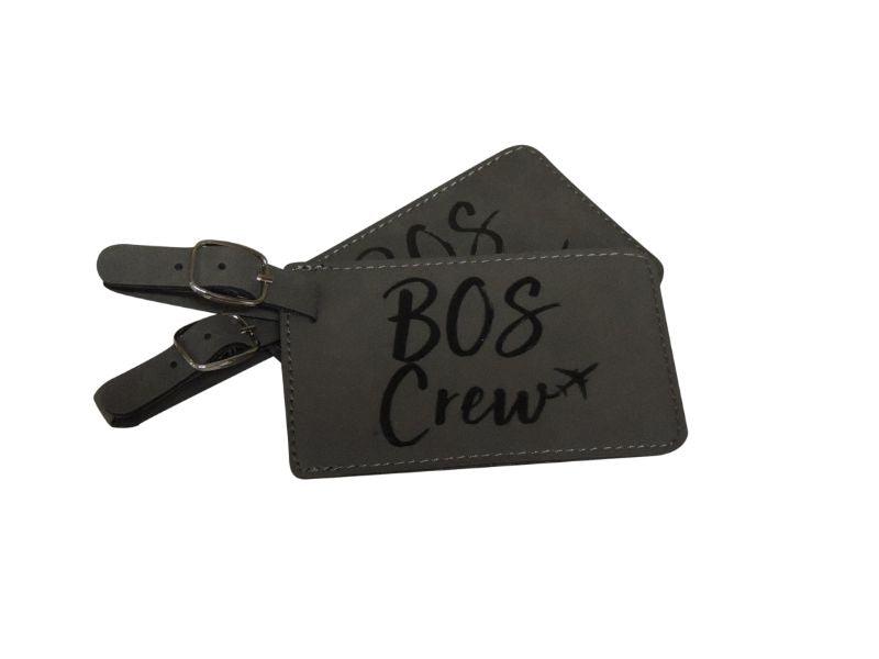 Boston Crew Base, Luggage Tag, BOS Crews, Bag Tag, Set of Two | Air ...