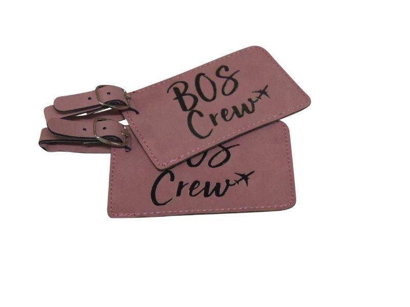 Boston Crew Base, Luggage Tag, BOS Crews, Bag Tag, Set of Two | Air ...