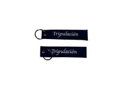 Tripulacion, Embroidered Spanish Crew Luggage Tag, Blue, Set of Two ...