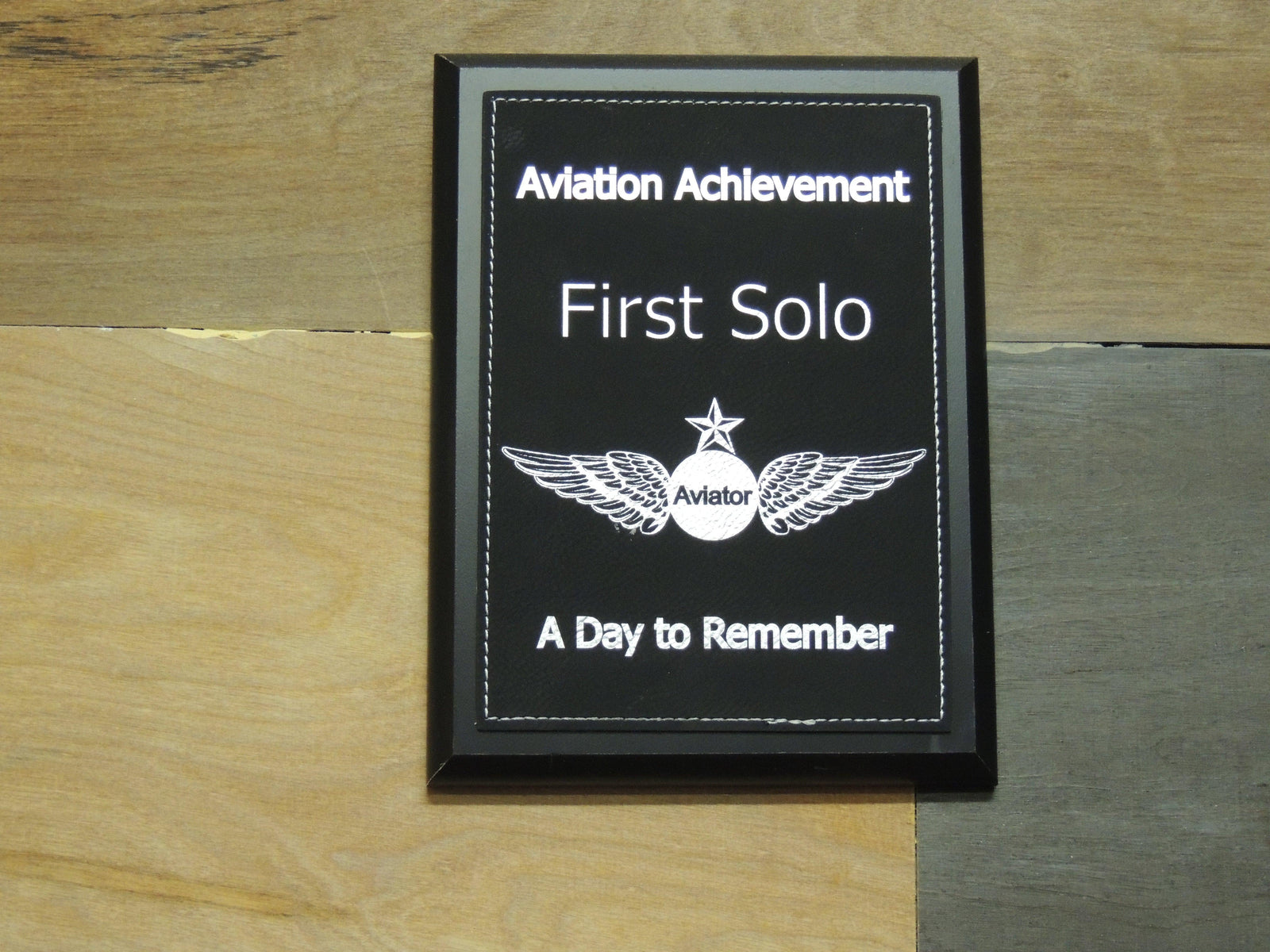 First Solo, Aviation Accomplishment Plaque | Air Speed Junkie