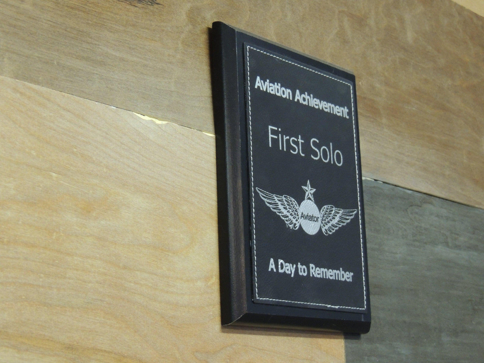 First Solo, Aviation Accomplishment Plaque | Air Speed Junkie