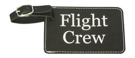 Flight Crew Luggage Tag, Set of Two, Text Version | Air Speed Junkie